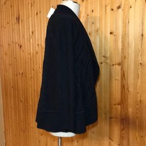 Talbots | Sweaters | Nwt Talbots Small Petite Cableknit Black Cardigan ...